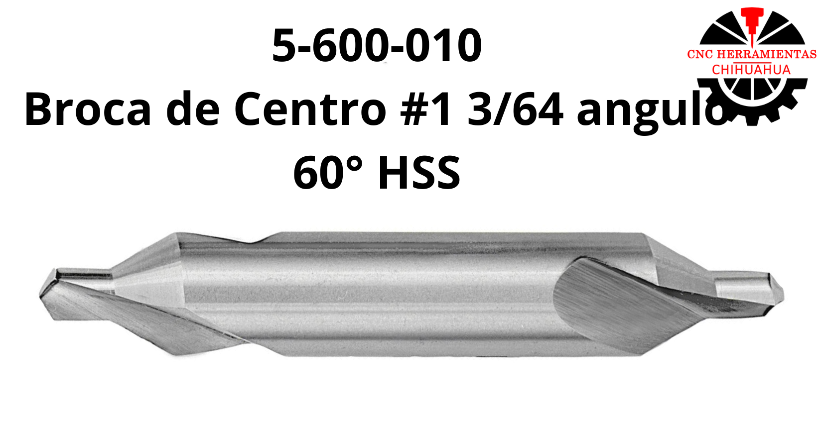 Broca de Centro #1 3/64 angulo 60° HSS